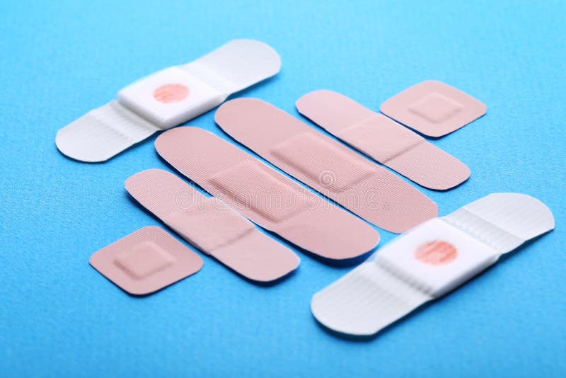 Medical plasters stock photo. Image of help, bandaid - 93888604