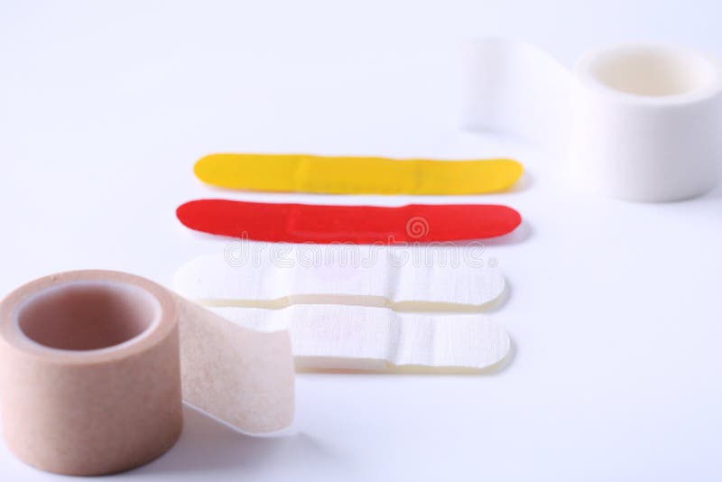 Set of Medical Plasters Isolated Stock Photo - Image of cure, adhesive ...