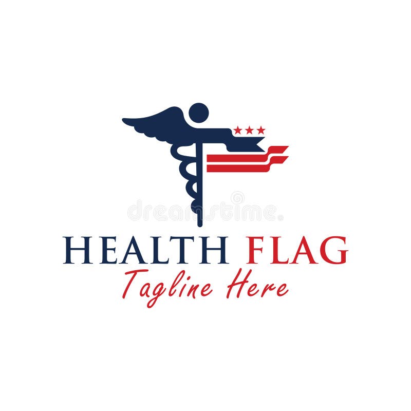 Medical practice flag logo stock vector. Illustration of care - 360866628