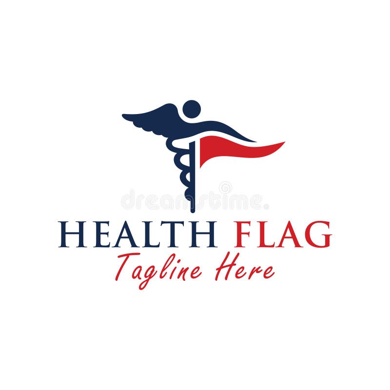 Medical practice flag logo stock illustration. Illustration of abstract ...