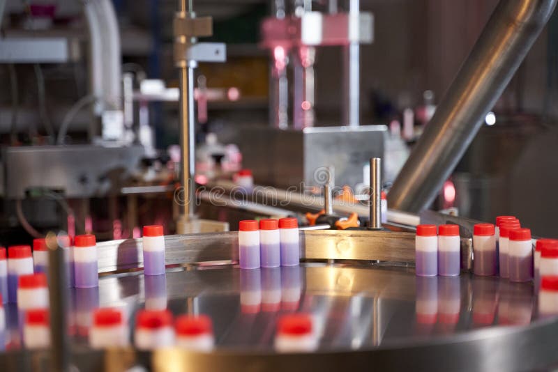 Medical Production of Various Drugs for Testing People Stock Photo ...