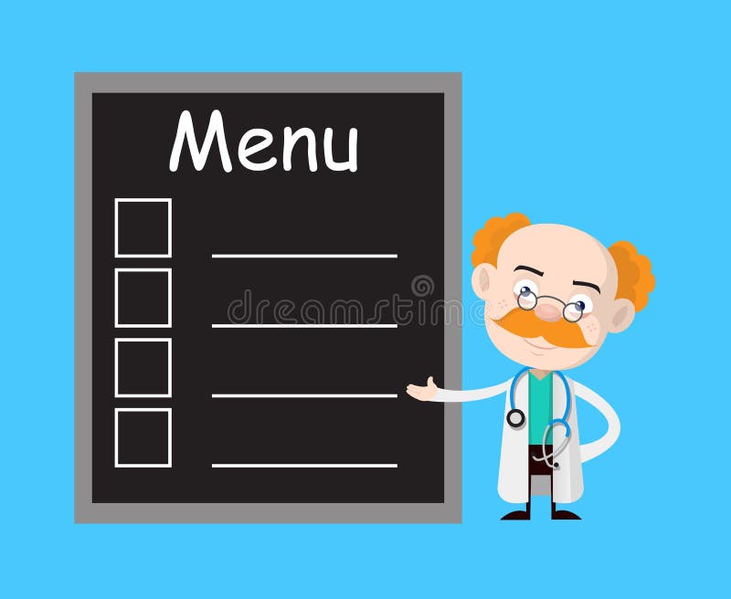 Medical Professional Doctor - Presenting Menu List Stock Vector ...