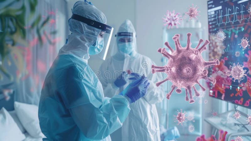 A Medical Professional Examining a Patient with a Visual Representation ...