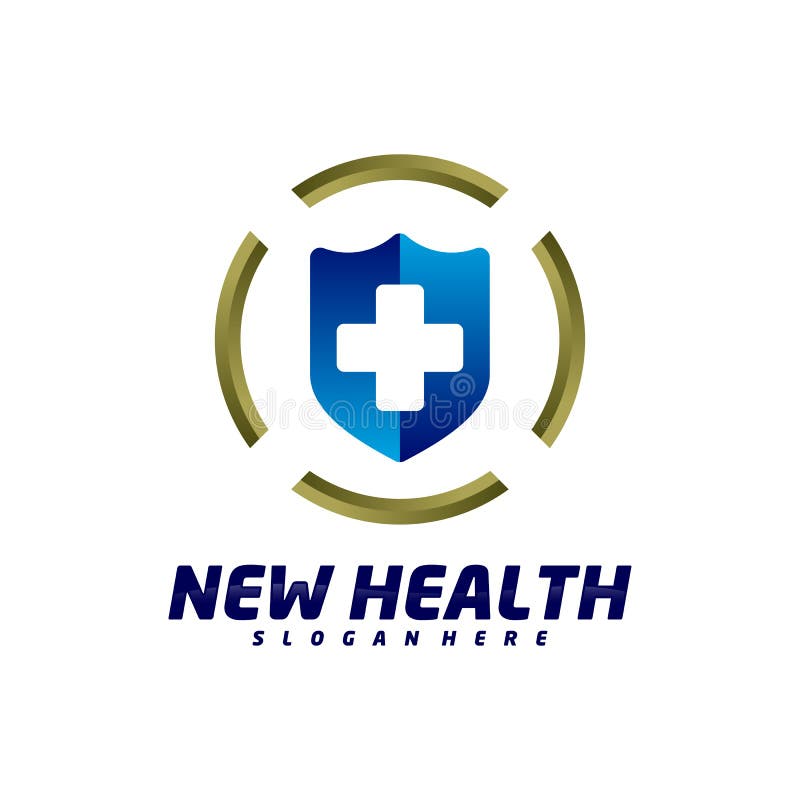Medical Protect Logo Design Template, Health Shield Logo Concept Vector ...