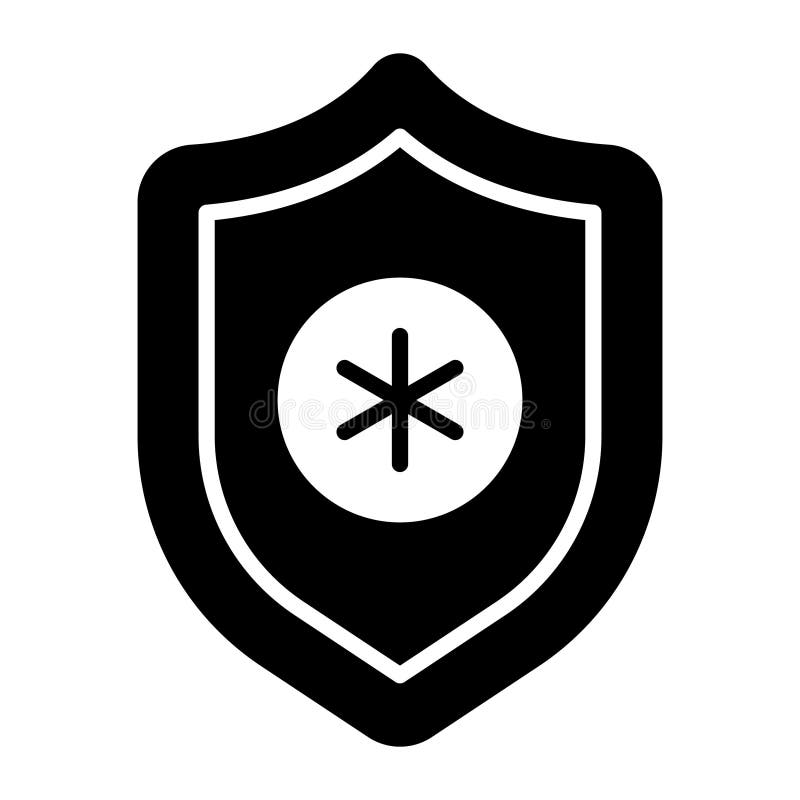 Medical Protection Icon, Safety Shield Having Medical Sign Vector Stock ...