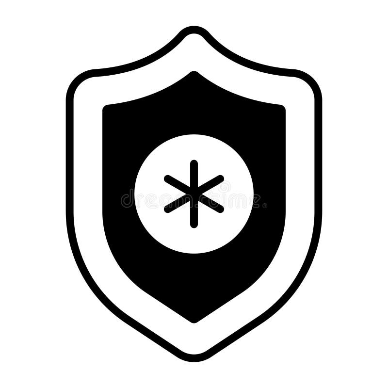 Medical Protection Icon, Safety Shield Having Medical Sign Vector Stock ...