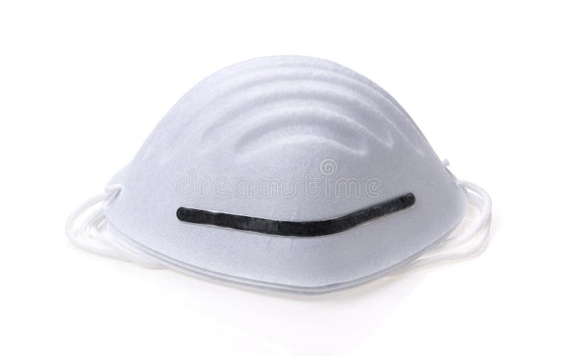 Medical Protective Masks on White Background Stock Image - Image of ...