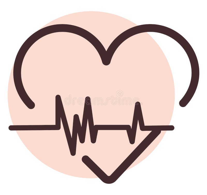 Medical pulse, icon stock vector. Illustration of rate - 261077203