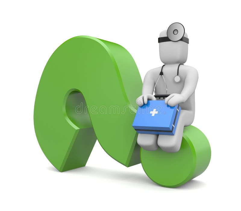 Medical question stock illustration. Illustration of cross - 19963144