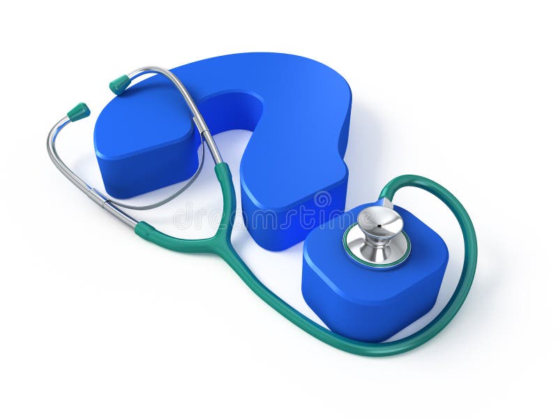 Medical question concept stock illustration. Illustration of ...