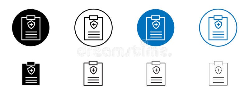 Medical record icon vector stock vector. Illustration of assistant ...