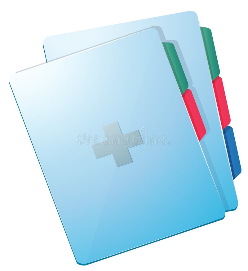 A medical record stock vector. Illustration of document - 38423302