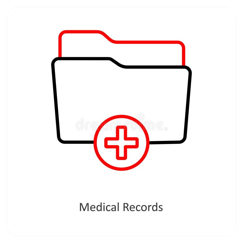 Medical Records stock vector. Illustration of healthcare - 338188551