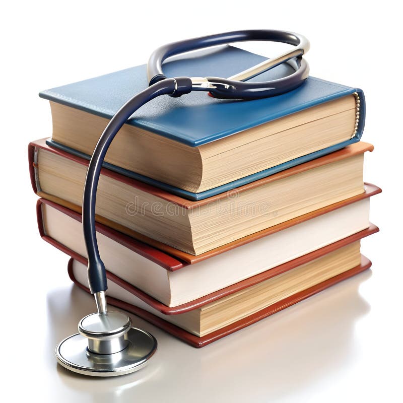 Medical Reference Books stock illustration. Illustration of doctor ...