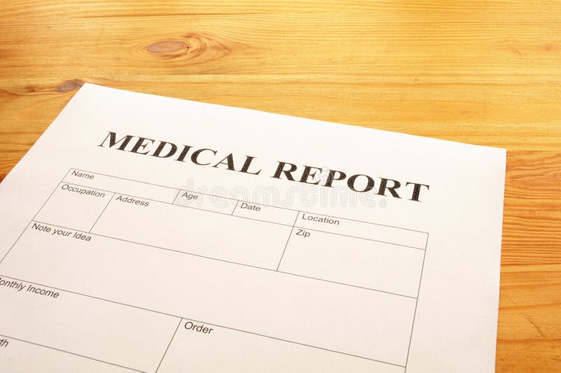 Medical report stock image. Image of diagnose, paperwork - 14598201