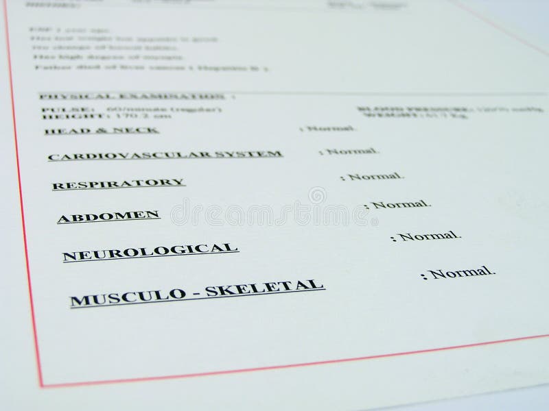 Medical report stock image. Image of healthy, neck, feeling - 179321