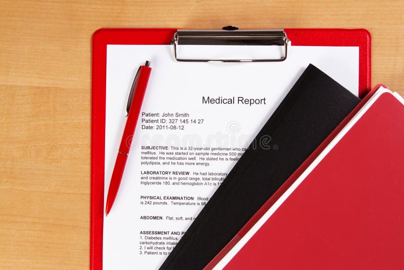 Medical report stock image. Image of diagnose, paperwork - 14598201