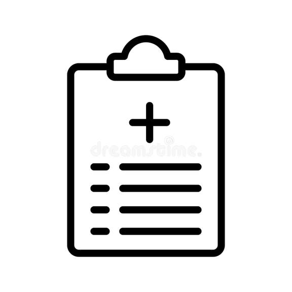 Medical Report check Icon stock vector. Illustration of check - 225662126