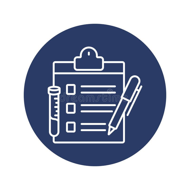 Medical Report Clip Board Icon Stock Vector - Illustration of sign ...
