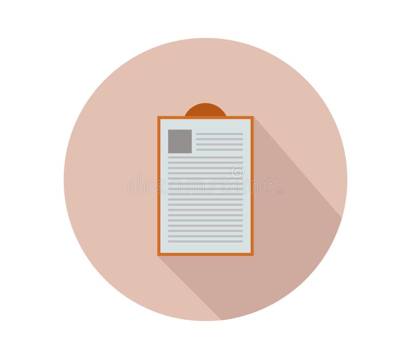 Medical Report Icon Illustrated in Vector on White Background Stock ...