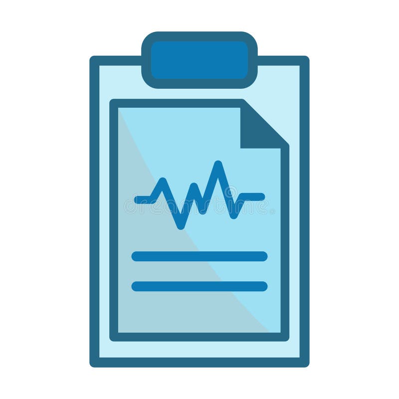 Medical Report Icon Vector Basic RGB Stock Illustration - Illustration ...