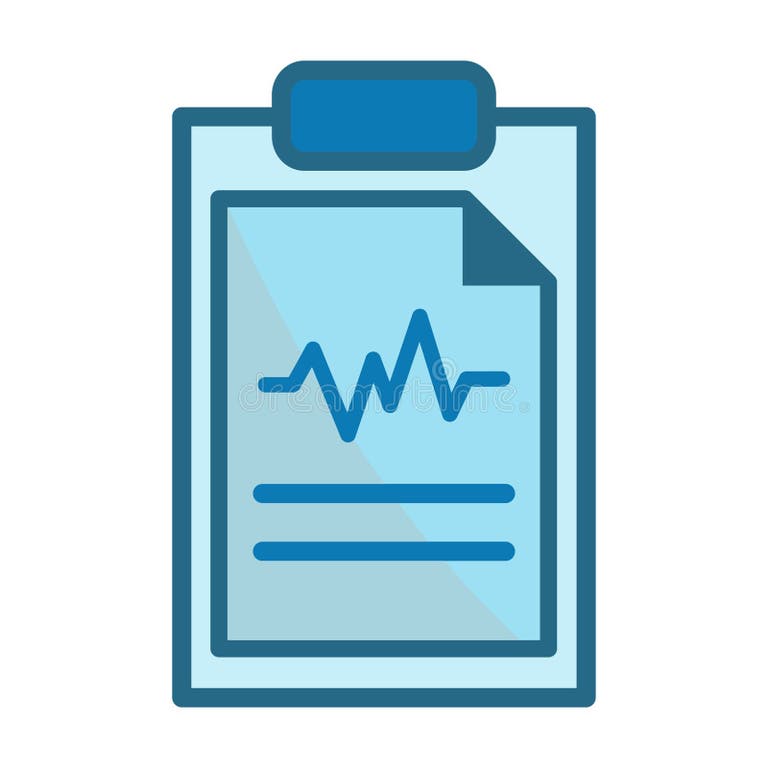 Medical Report Icon Vector Basic RGB Stock Illustration - Illustration ...
