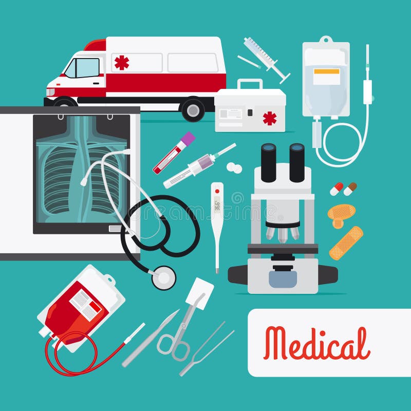 Medical research concept stock vector. Illustration of instrument ...