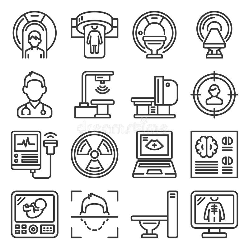 Medical Research Devices. CT Scan, MRI and X-ray Icons Set Stock Vector ... Medical Research Devices. CT Scan, MRI and X-ray Icons Set Stock Vector ...