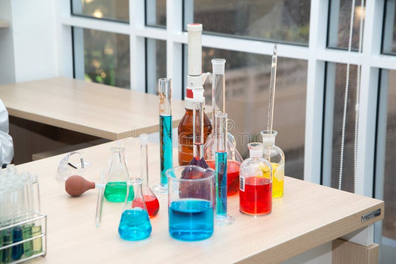 Medical Research Lab or Laboratory Test Testing Samples or a Solution ...