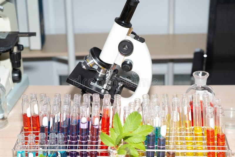 Medical Research Lab or Laboratory Test Testing Samples or a Solution ...