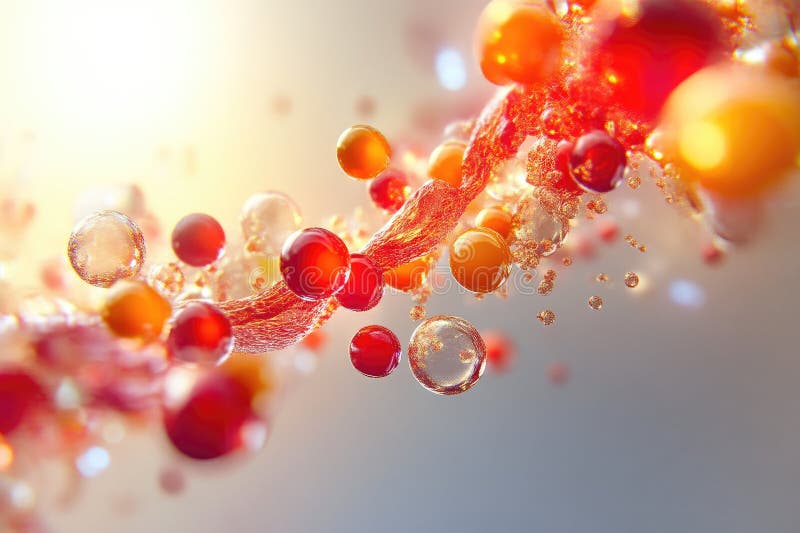 Medical Research Visual: Cholesterol and Lipid Accumulation. Stock ...