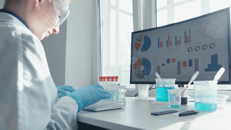 Medical Researcher Uses a Computer Program To Process Large Amounts of ...