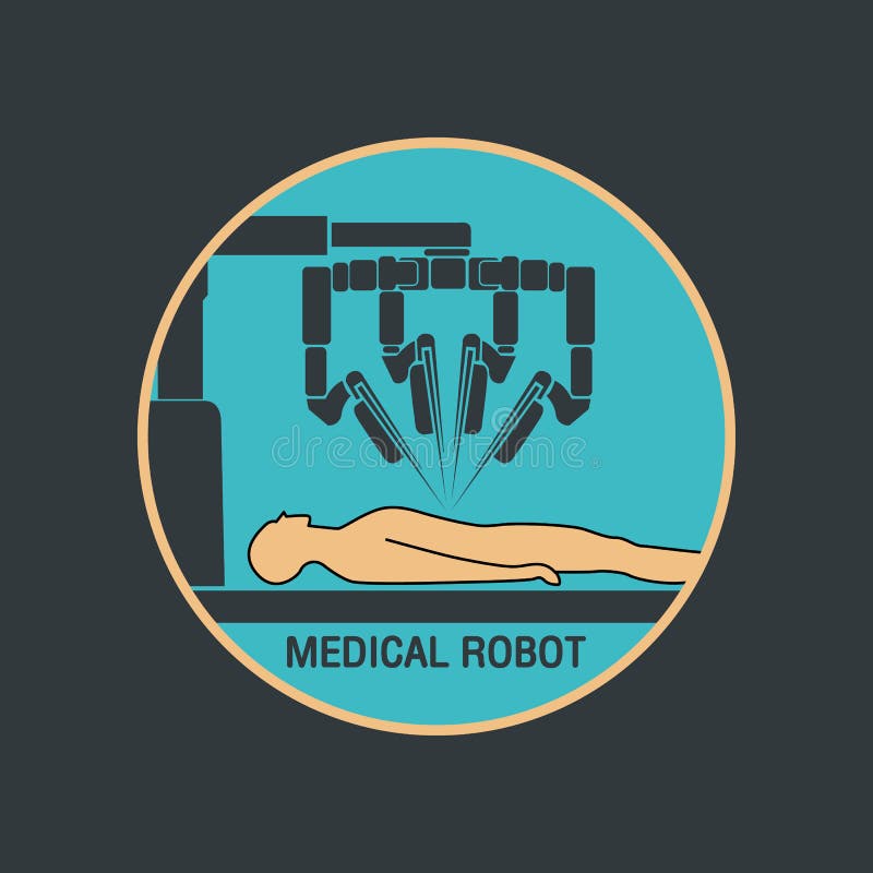 Medical Robotic Doctor Vector. Vector Stock Vector - Illustration of ...
