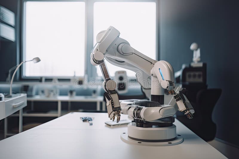 Medical Robot Performing , with Robotic Arm and Precision Tools in View ...