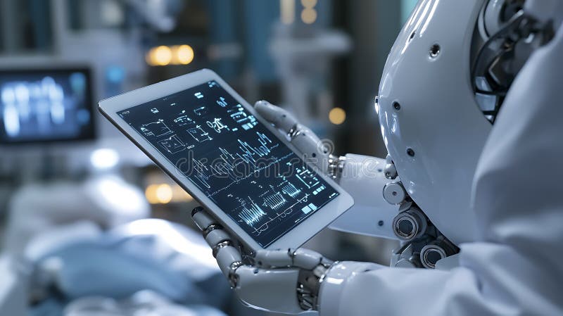 Medical Robot with Tablet Revolutionizing Doctor Precision in Surgery ...