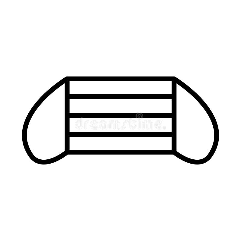 Medical Safety Mask Icon Vector Stock Illustration - Illustration of ...