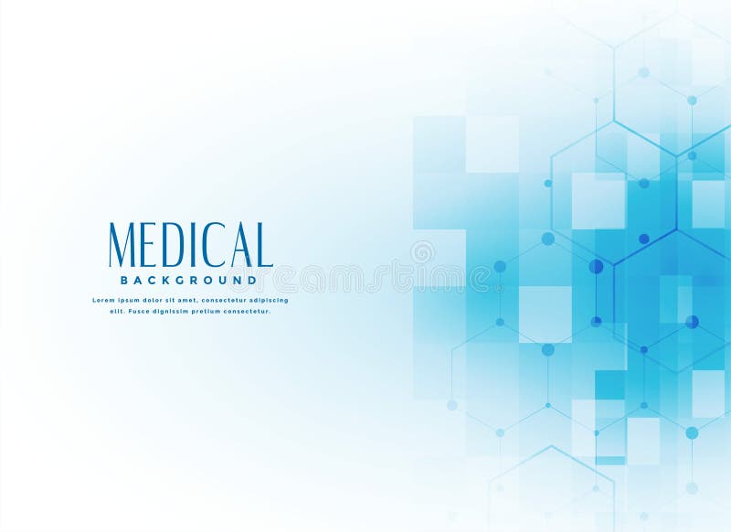Medical Science Background in Blue Color Stock Vector - Illustration of ...