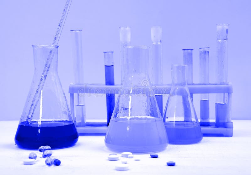 Laboratory Equipment in Science Research Lab Stock Image - Image of ...