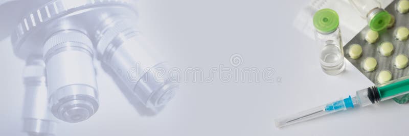 Medical and Science Header Background. Stock Image - Image of ...