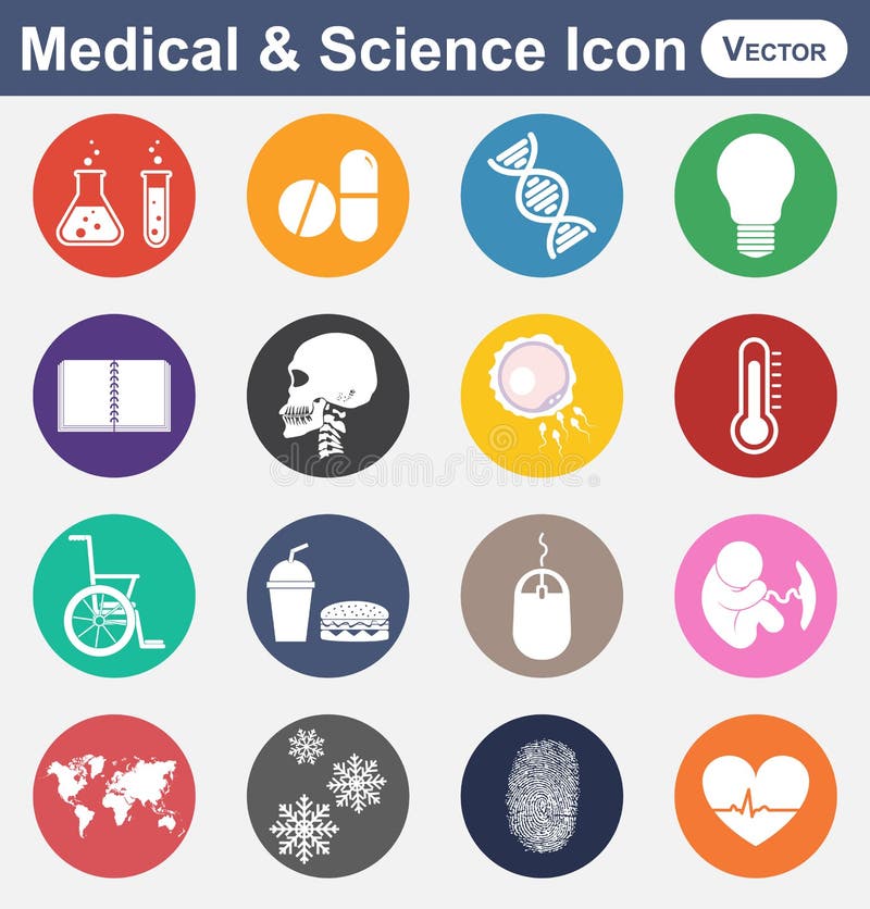 Medical and Science icon stock vector. Illustration of bottle - 65166348
