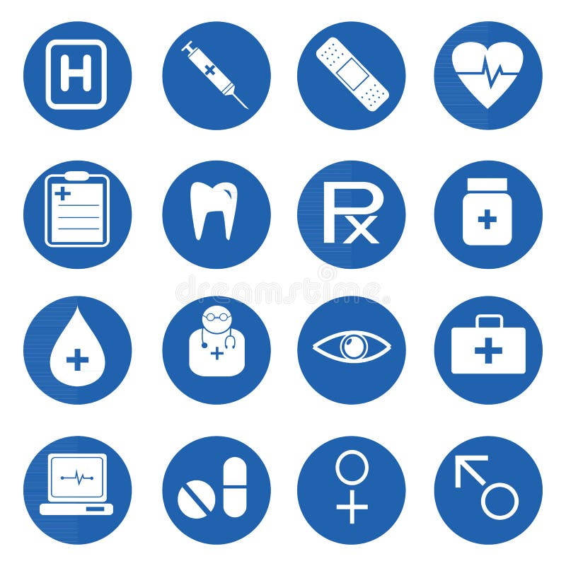 Medical and Science Icon Set Stock Vector - Illustration of instrument ...