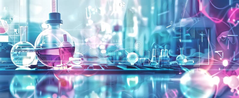 Medical Science Technology Concept Design. Wide Angle Visual for Stock ...