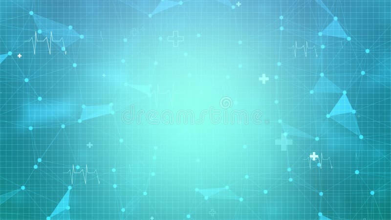 Medical, Science and Technology Connections Dots and Lines Loop ...