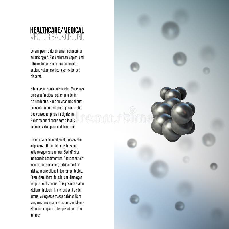 Medical Scientific Cell. Abstract Graphic Design of Molecule Structure ...