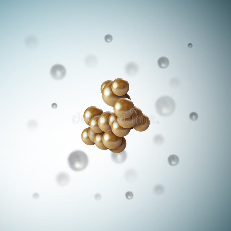 Medical Scientific Cell. Abstract Graphic Design of Molecule Structure ...