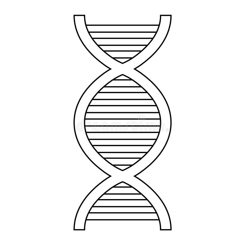 Medical Scientific Twisted Helix Structure Abstract Model of Dna Genes ...