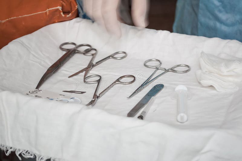 Medical scissors and clip stock image. Image of care - 37425091