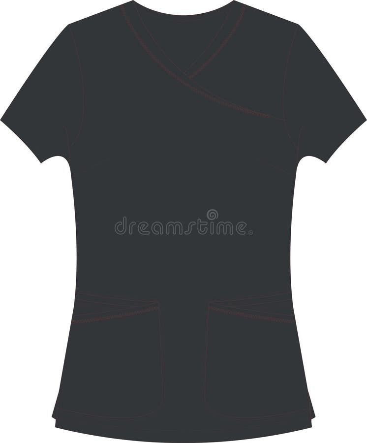 Medical Scrub Medical Uniform Mock Up Templates Vector Stock Vector ...