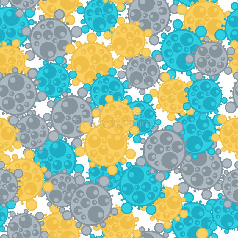 Medical Seamless Pattern with Abstract Viruses and Stock Vector ...