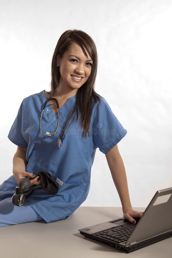 Secretary Typing Wearing Headset Stock Photo - Image of answer ...